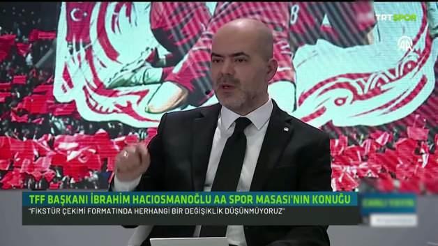 TFF Başkanı İbrahim Hacıosmanoğlu asgari ücretli futbolcu iddialarına ...