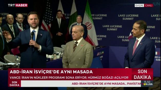 İsviçre'de İran ile ABD heyetlerinin ilk toplantısında tarihi anlar ...