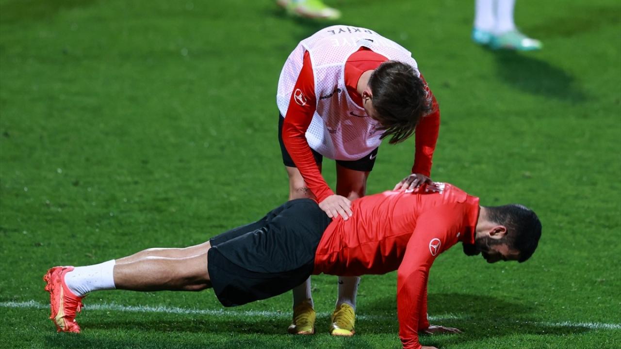 Milli Takım'da İskoçya ve Çekya mesaisi başladı! Antrenmanda keyifli ...