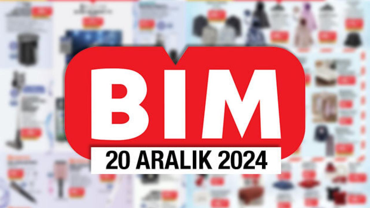 BİM 20 Aralık 2024 Cuma aktüel ürünler kataloğu yine indirimlerle dolu ...